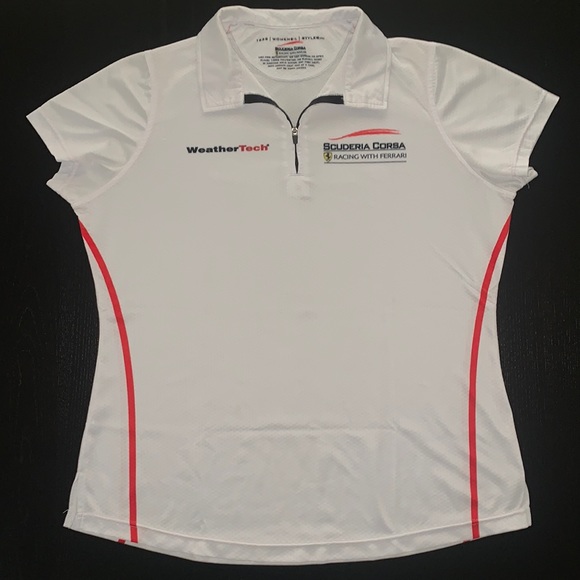 Tops | Ferrari Racing Team Women Crew Polo Shirt | Poshmark